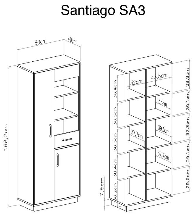 Meblar Obývací sestava Santiago G Barva: Dub piškotový