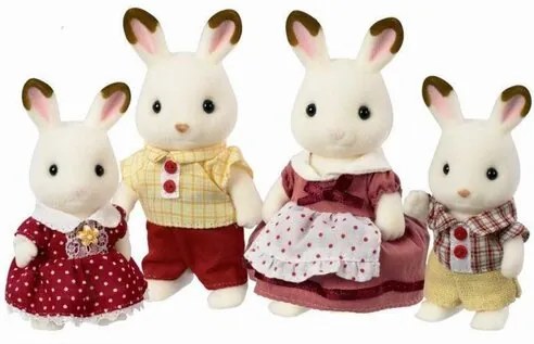 Sylvanian families 4150 rodina "Chocolate" králíků