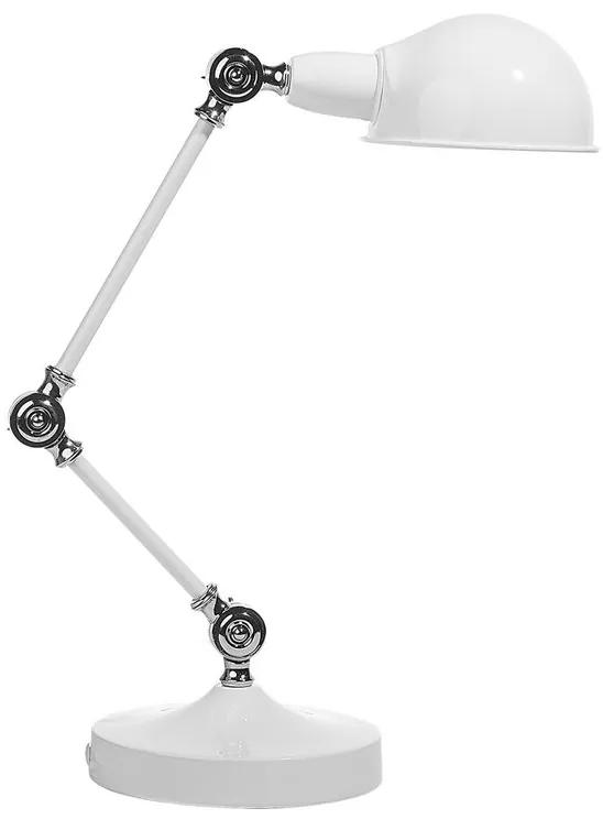 Kovová stolní lampa bílá CABRIS Beliani