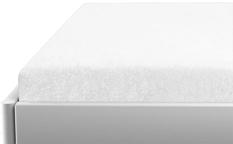 Froté prostěradlo do dětské postýlky bílé 70x140 cm