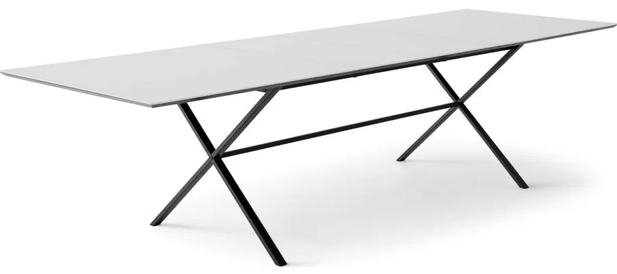 Bílý rozkládací jídelní stůl s bílou deskou 90x165 cm Meza – Hammel Furniture