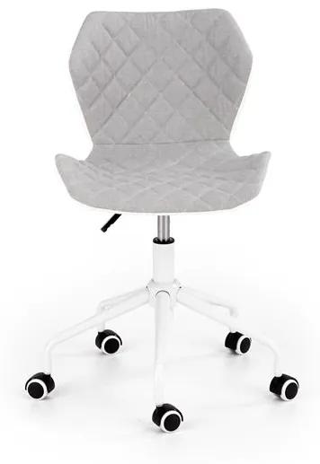 HALMAR MATRIX 3 dětská židle šedá/bílá