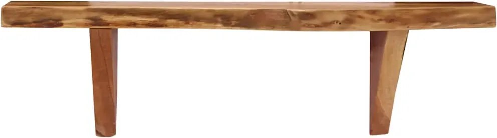 Nástěnné police 2 ks 60 x 20 x 18 cm masivní akáciové dřevo 247927