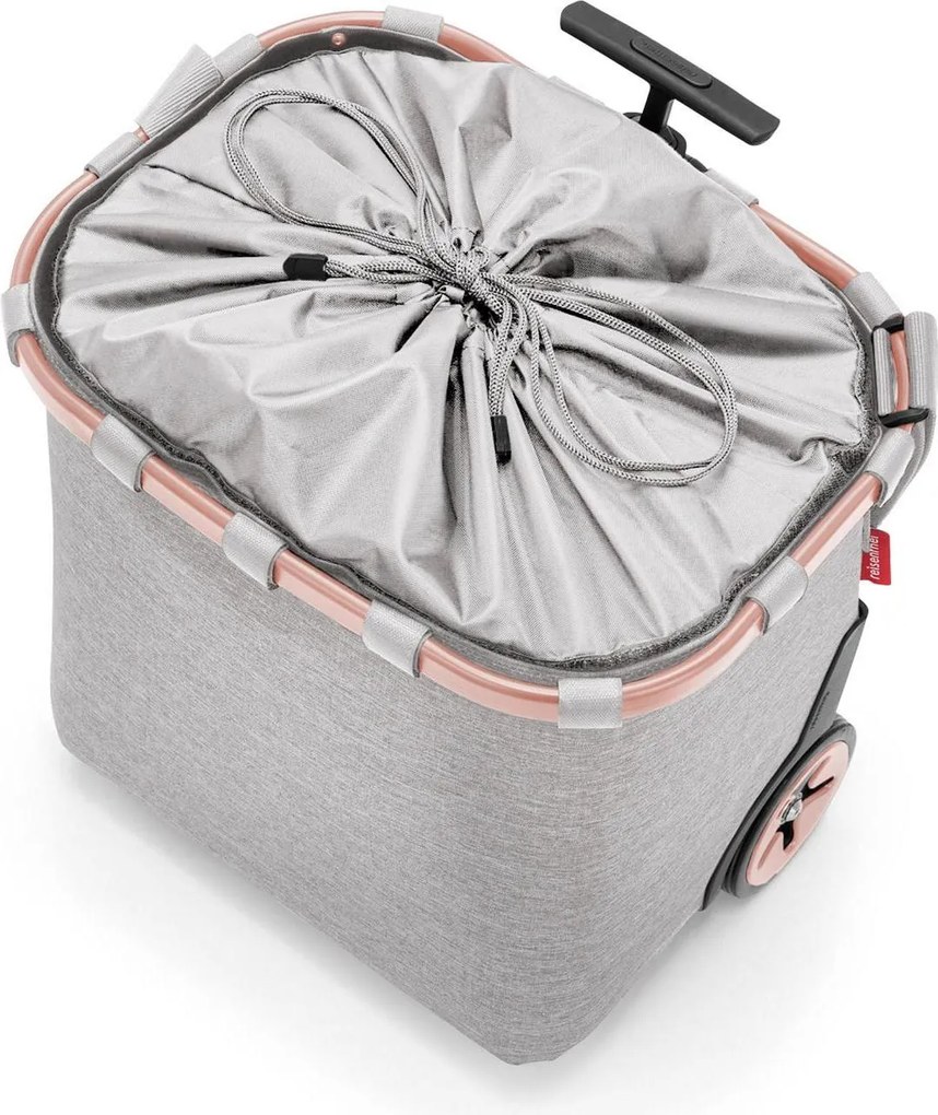 Nákupní košík na kolečkách Carrycruiser Frame Twist Sky Rose světlý šedý