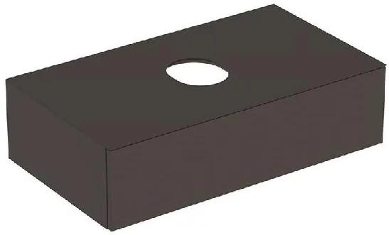 Geberit VariForm - Umyvadlová skříňka, 900x510x235 mm, 1 zásuvka a zápachová uzávěrka, lávová 501.166.00.1