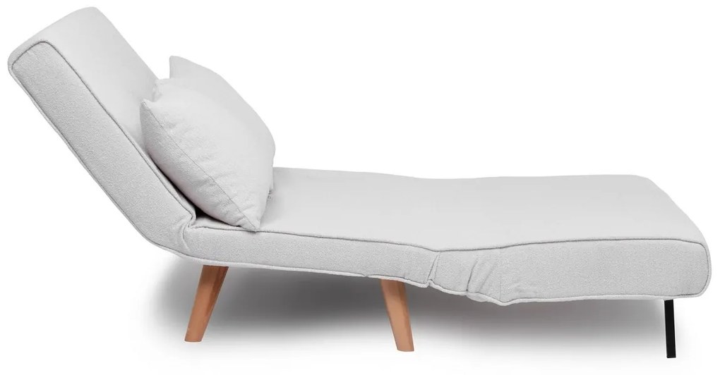 Designová rozkládací pohovka Felicitas II 120 cm krémová