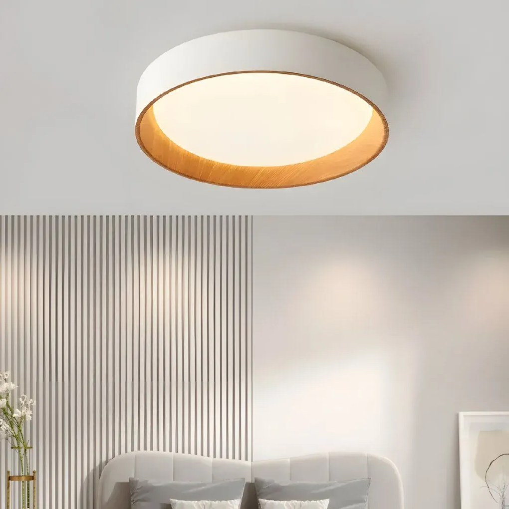 Toolight Rea, Stropní svítidlo G115-C 40CM WOOD, OSW-06381