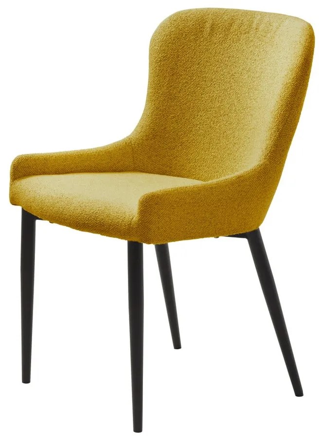 Žlutá jídelní židle Ontario – Unique Furniture