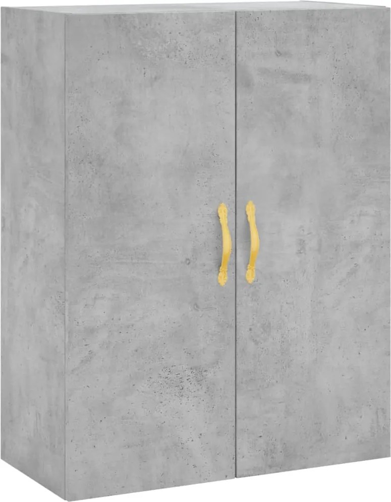 Skříň highboard betonově šedá 69,5x34x180 cm kompozitní dřevo 3195775
