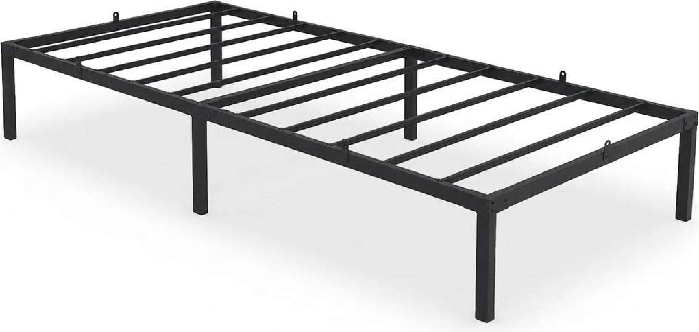 Skládací kovový rám postele Lowa 90x200 černý