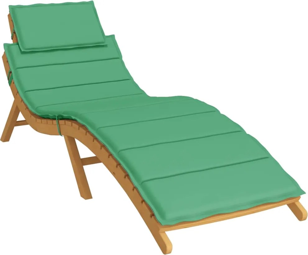 Poduška na lehátko zelená 186x58x4 cm oxfordská látka 314163