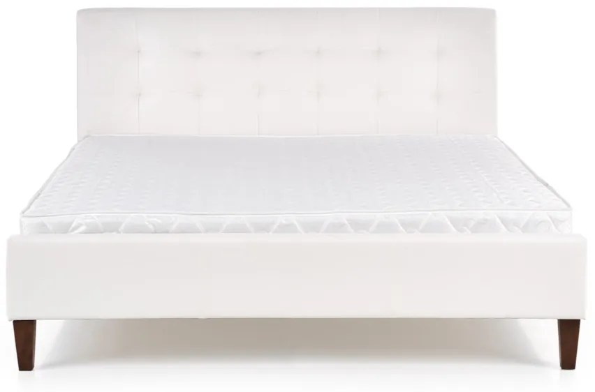 Čalouněná postel SAMARA, 160x200, bílá + rošt
