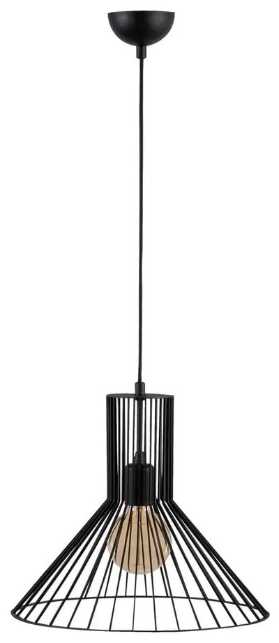 Černé závěsné svítidlo s kovovým stínidlem ø 38 cm Fellini – Opviq lights