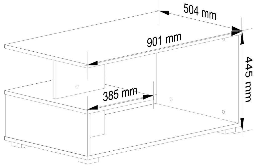 Konferenční stolek Pin wenge