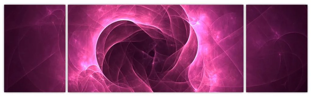 Obraz moderní růžové abstrakce (170x50 cm)