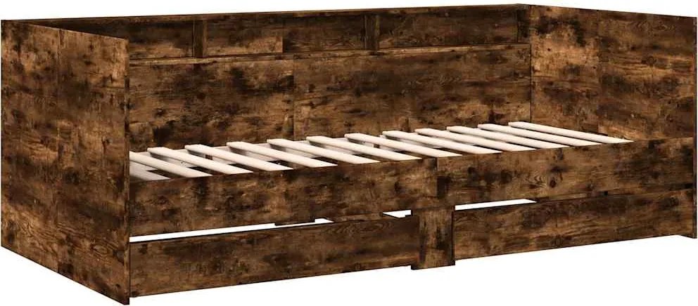 Válenda se zásuvkami bez matrace kouřový dub 90 x 200 cm 3280850