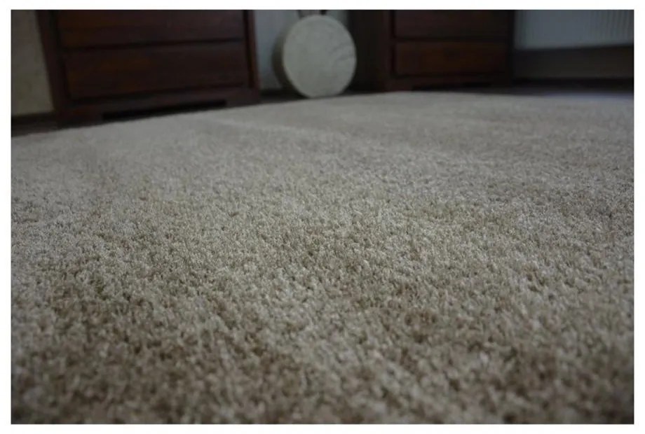 Luxusní kusový koberec Shaggy Azra béžový 80x150cm