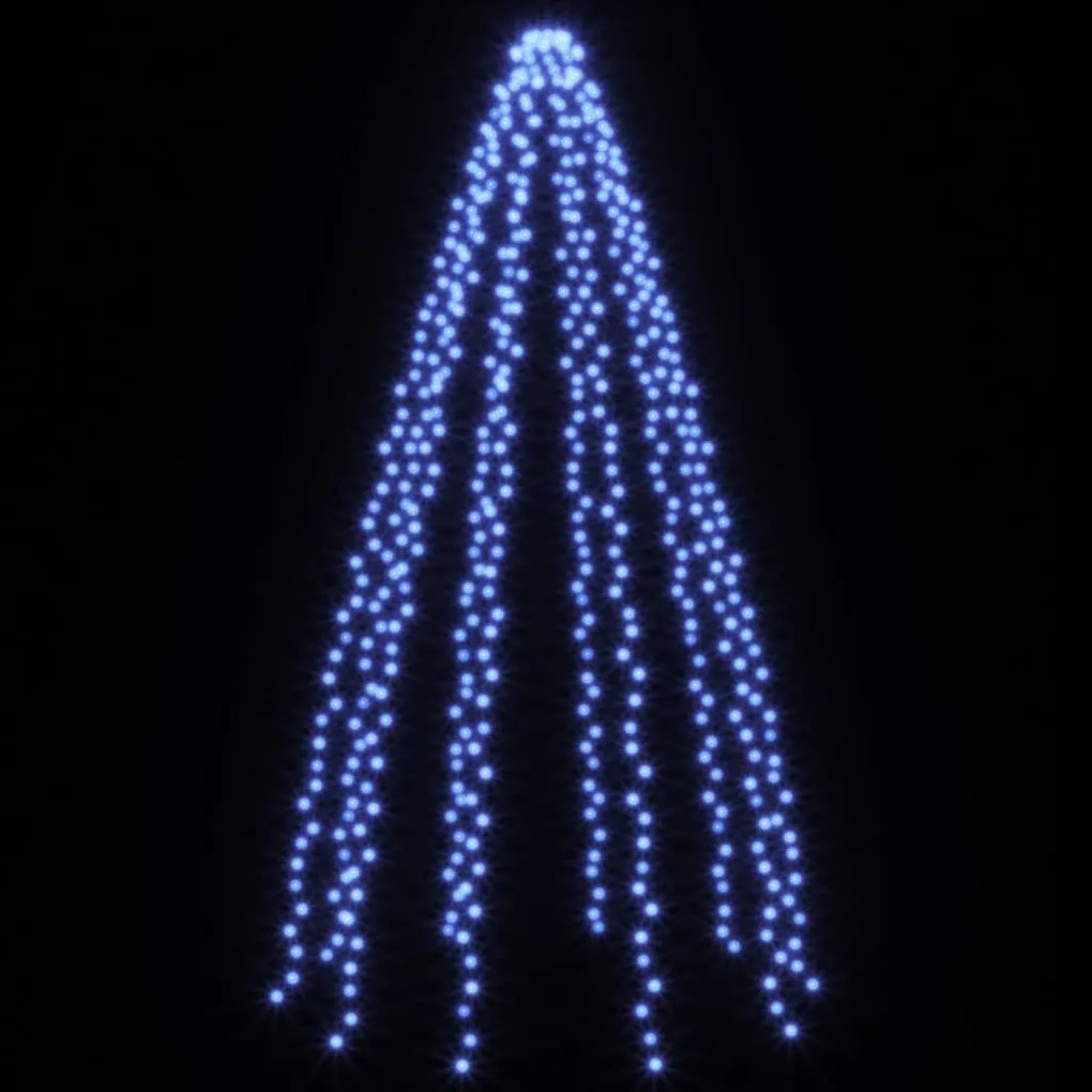 Světýlka na stromeček 500 modrých LED 500 cm dovnitř i ven 328898