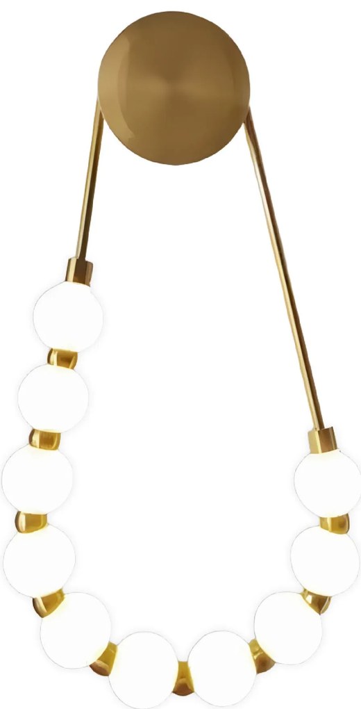 Toolight Nástěnné LED osvětlení Necklase G027-CP zlaté