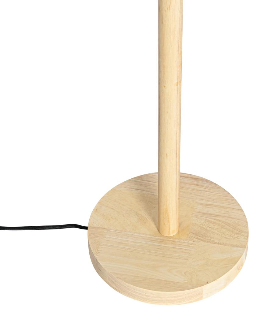 Venkovská stojací lampa dřevěná bez stínidla - Mels