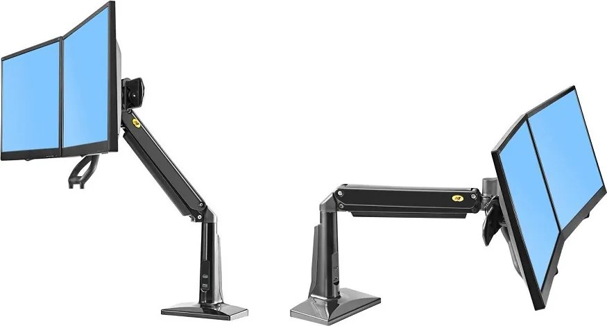 Stolní držák na dva monitory NB F27B