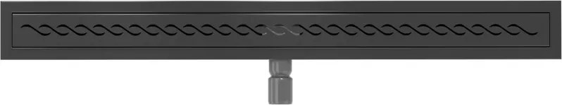 Mexen Flat 360° M18 otočný liniový odtok 80 cm, černý - 1723080-40