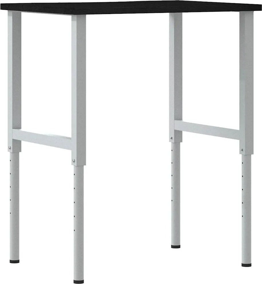 Pracovní stůl tmavě hnědý 80 x 60 x (71,5–98) cm masivní dub 3309720