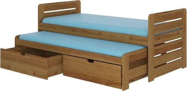 Postel dvojitá s matracemi TOMI 180x80