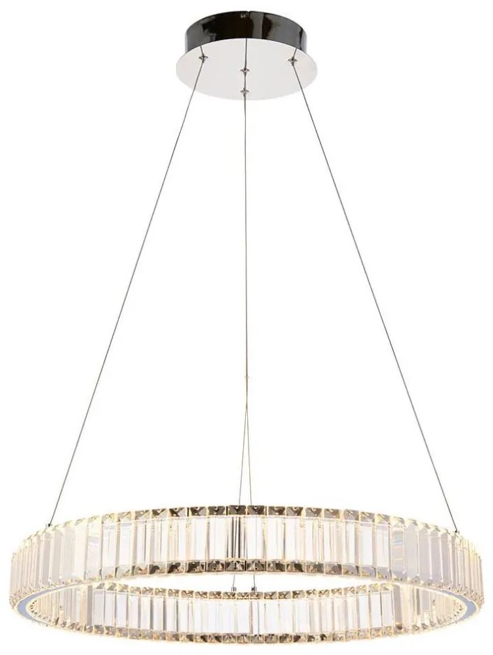 Endon 102255 - LED Stmívatelný lustr na lanku LAGUNA LED/36W/230V lesklý chrom 102255