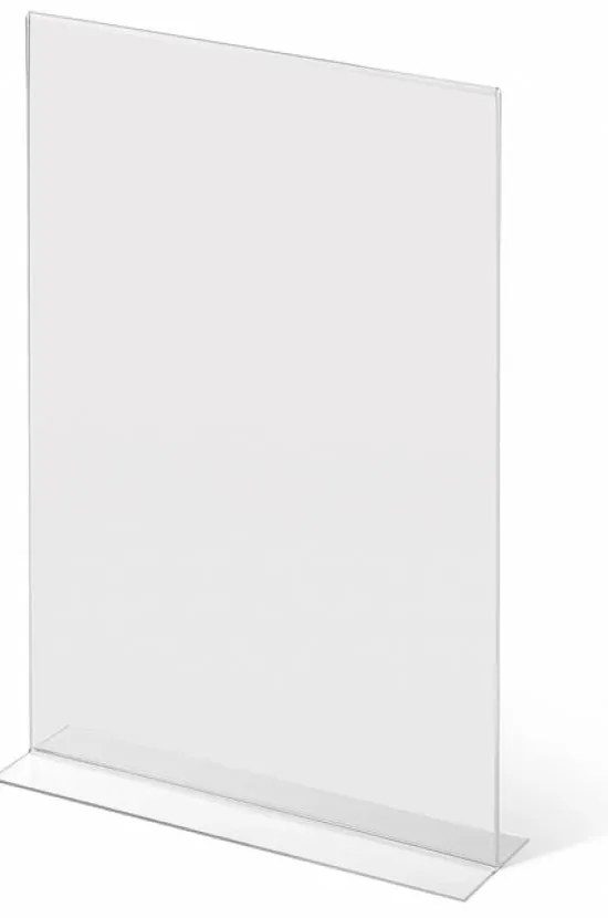 Plexi stojánek typu T na výšku, formát A3, čirá