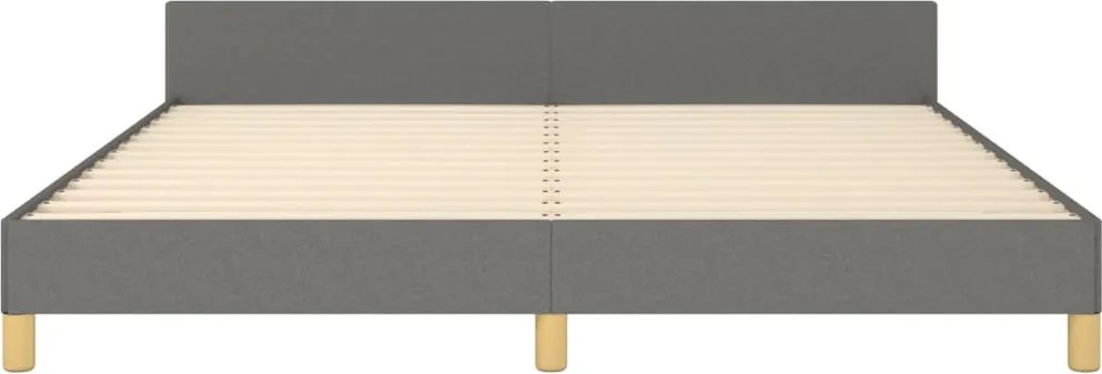 Rám postele bez matrace tmavě šedý 180 x 200 cm textil 3125155