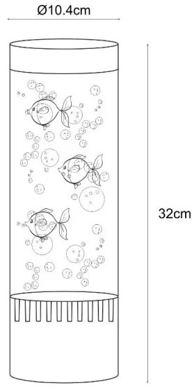 Zuma Line 003064-029599 - LED RGB Stolní lampa AQUA LED/3,6W/5V