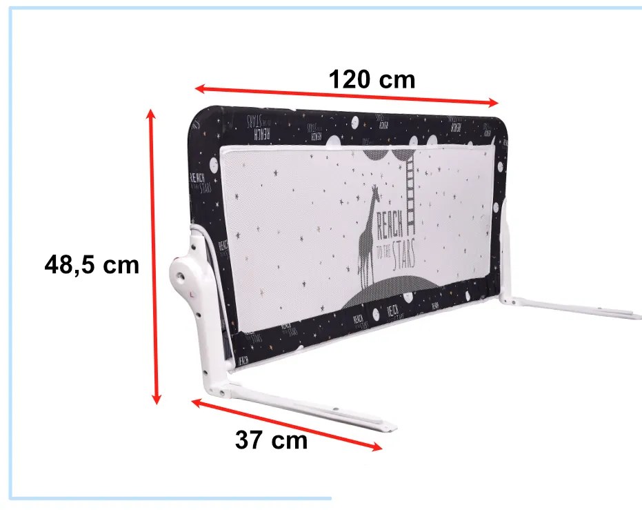 Creative Corner Bezpečnostní zábrana 120cm černá