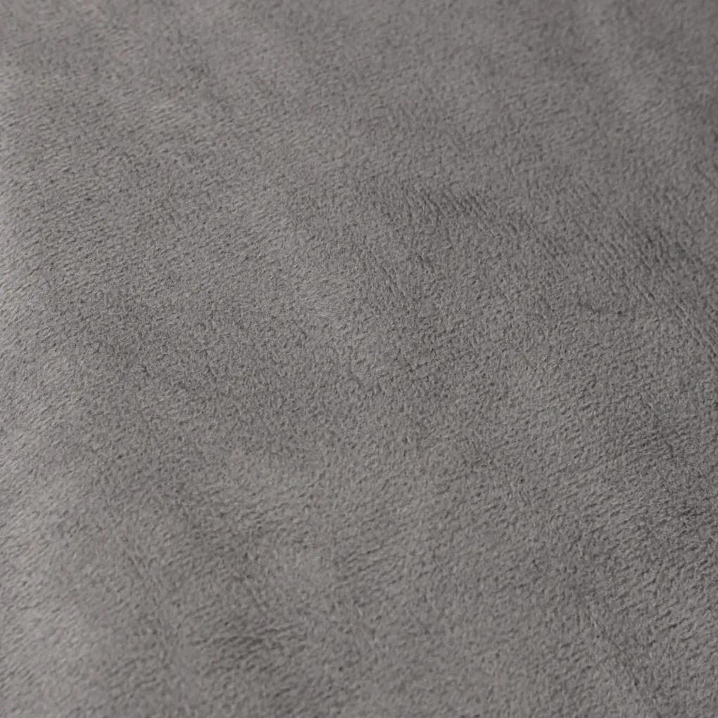 vidaXL Zátěžová deka s povlečením šedá 155 x 220 cm 11 kg textil [350831]