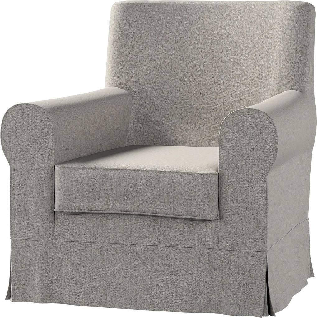 Potah na křeslo IKEA Ektorp Jennylund barva šedá látka pletený vzor