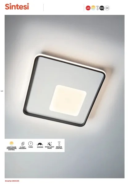 Redo 05-961-LED Stmívatelné stropní svítidlo SINTESI LED/53W/230V 3000-6000K +DO