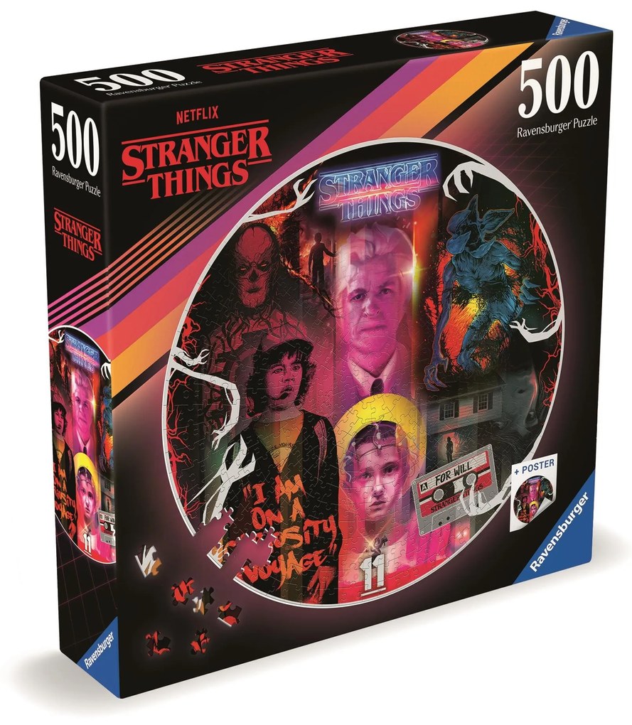 Ravensburger 120012276 kruhové puzzle: stranger things