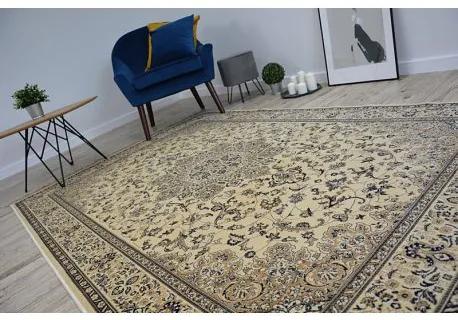 koberec WINDSOR 22915 ROSETTE JACQUARD slonová kost/modrý velikost 160x230 cm | krásné koberce cz