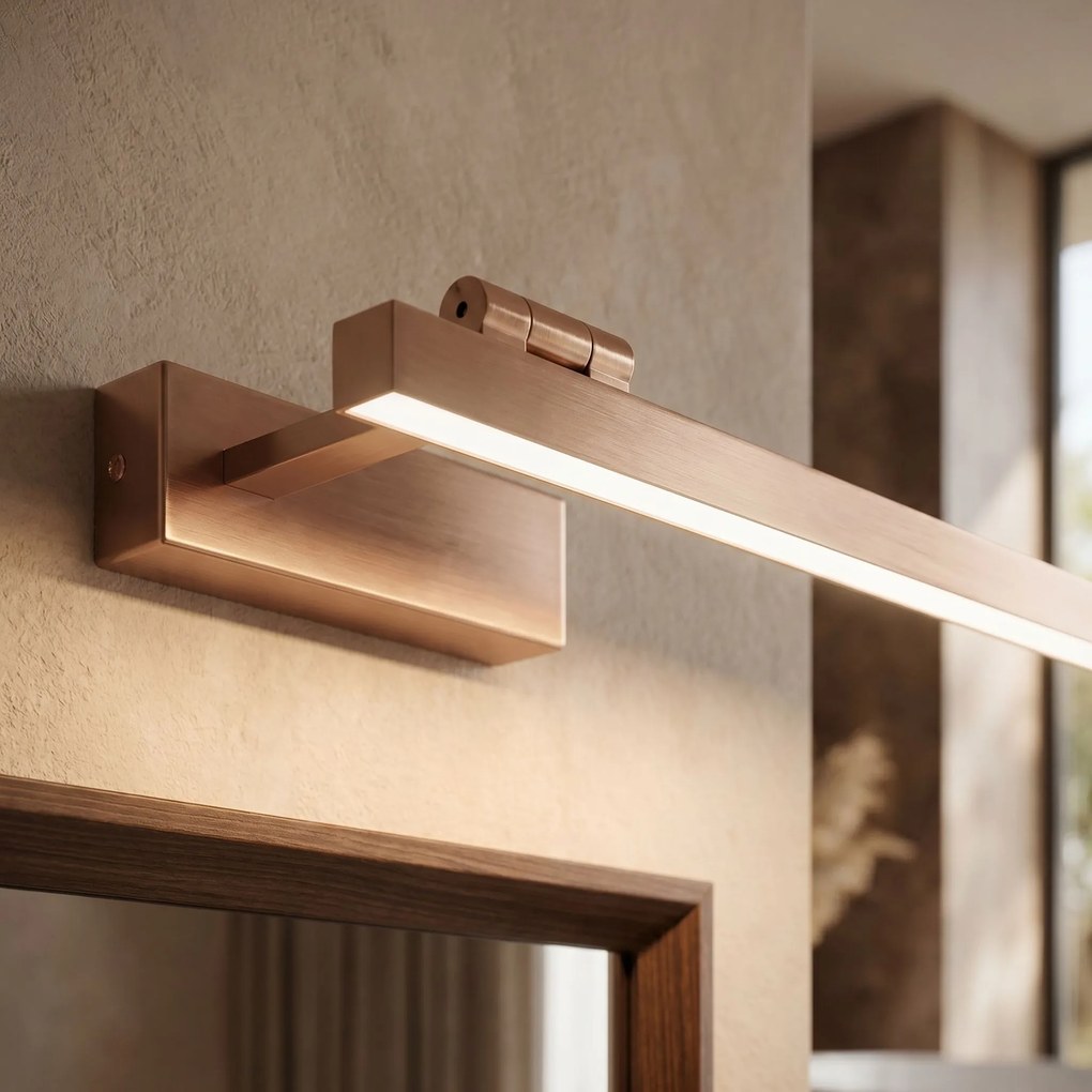 Toolight Rea, Koupelnové nástěnné LED svítidlo SWE037-1W 40cm BRUSH COPPER, OSW-20137