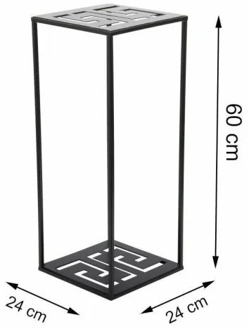 Stojan na květiny 60x24 cm černá