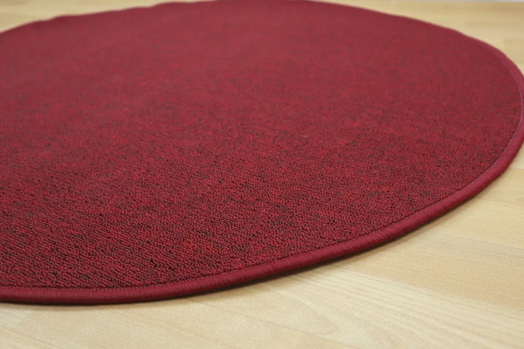 Vopi, Kusový koberec Astra červená kruh, 120x120 (průměr) kruh, červená, chodba / předsíň