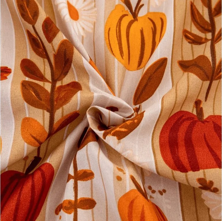 Prostěradlo z mikrovlákna PUMPKIN STRIPES barevné 180x200 cm