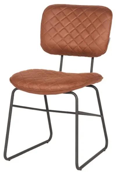 Jídelní židle Ernest Cognac micro