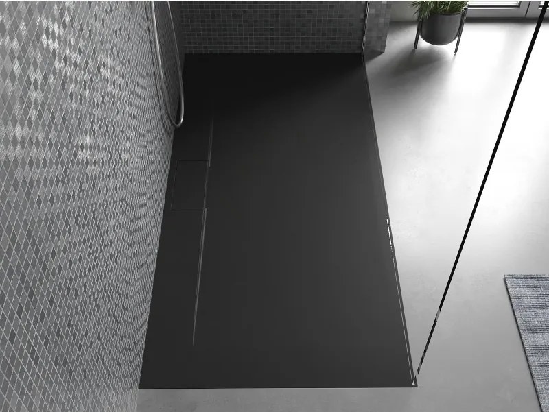 Mexen Egon, SMC obdélníková sprchová vanička 170 x 90 cm, černá, 4R709017