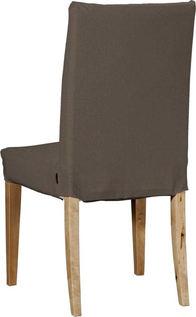 Potah na židli IKEA Henriksdal, krátký barva hnědá látka pletený vzor