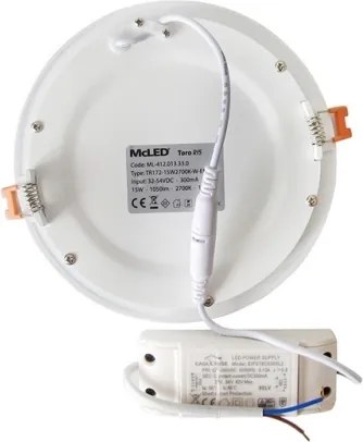 LED podhledové svítidlo McLED TORO R15 TR172-15W4000K-W-EN neutrální bílá ML-412.014.33.0