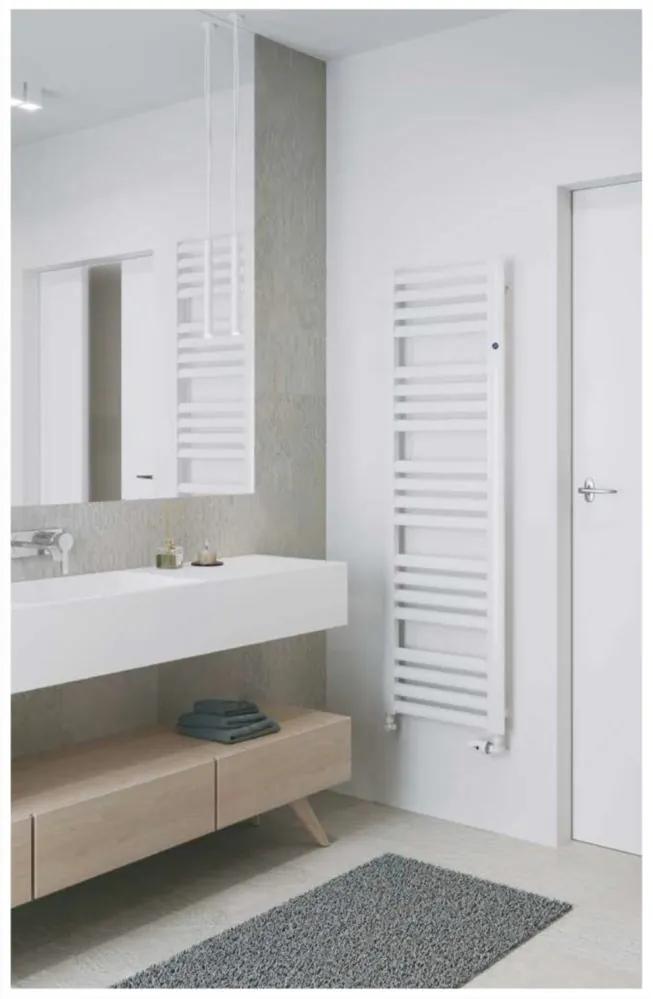 Instalprojekt Koupelnový radiátor MAKAO Barva radiátoru - Bílá, Rozměr radiátoru - 577 × 883 mm, výkon 455 W, Typ připojení - Klasické (na rozteč) RADMAK609035