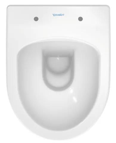 Duravit No.1 - SET Stojící WC, Rimless + sedátko se sklápěcí automatikou, bílá 41840900A1