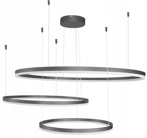 Azzardo AZ4707 - LED Lustr na lanku HALO LED/130W/230V černá