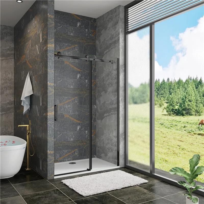 Posuvné sprchové dveře DIAMOND BLACK 136- 140x200cm L/P varianta